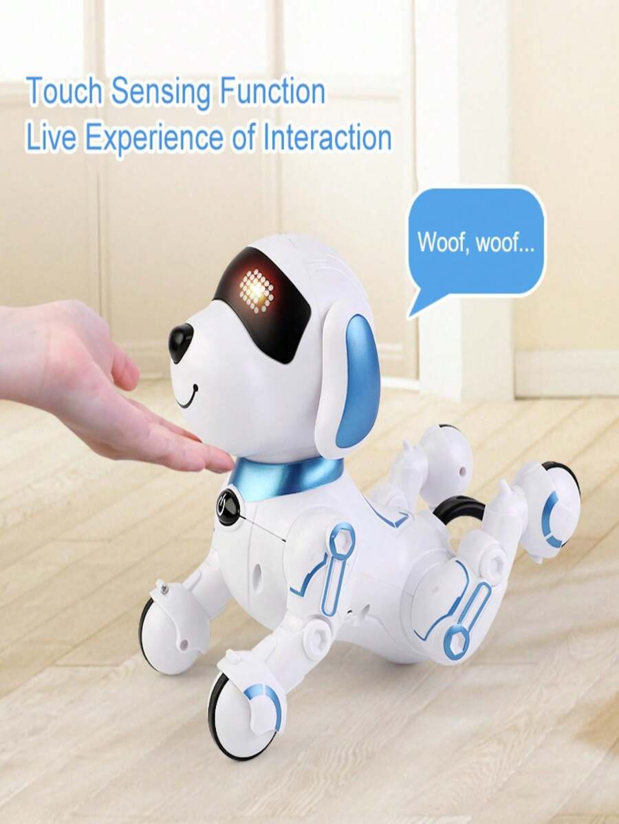 1 PC Intelligent Robot Dog Remote Control Electric Toy Dog Simulation ...