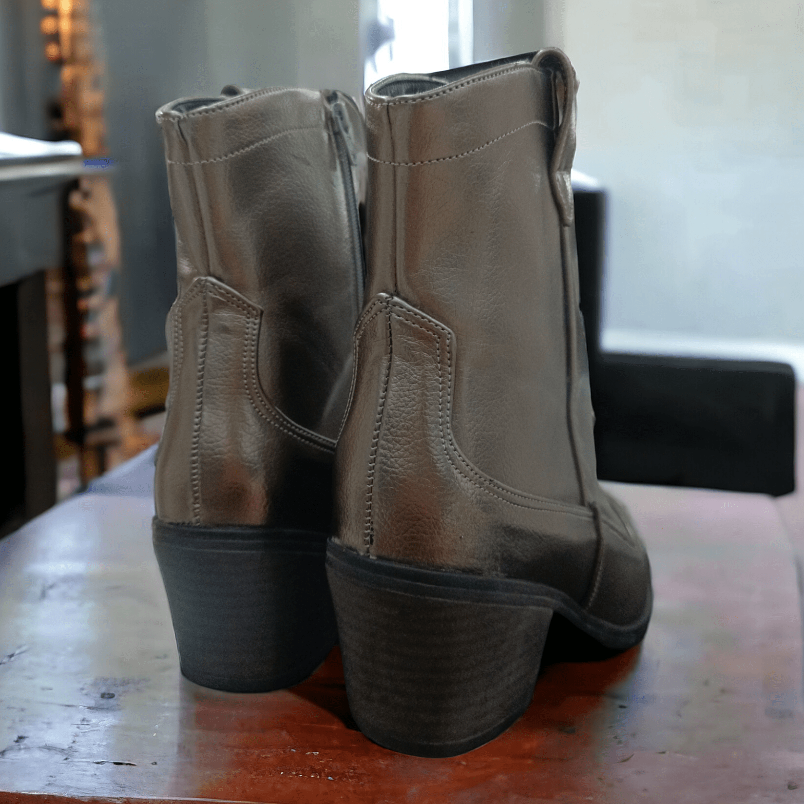 Bota Texana Western salto 4cm confortável e macia | SHEIN Brasil