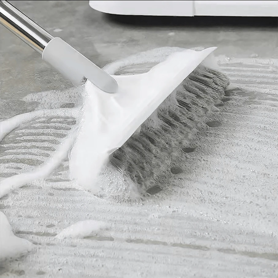 1pc Long Handle Adjustable Cleaning Brush With Water-Absorbing Scraper ...