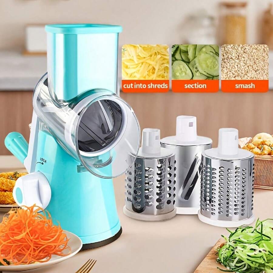 1 Set, Multifunctional 3-In-1 Cheese Grater, Vegetable Slicer, And ...