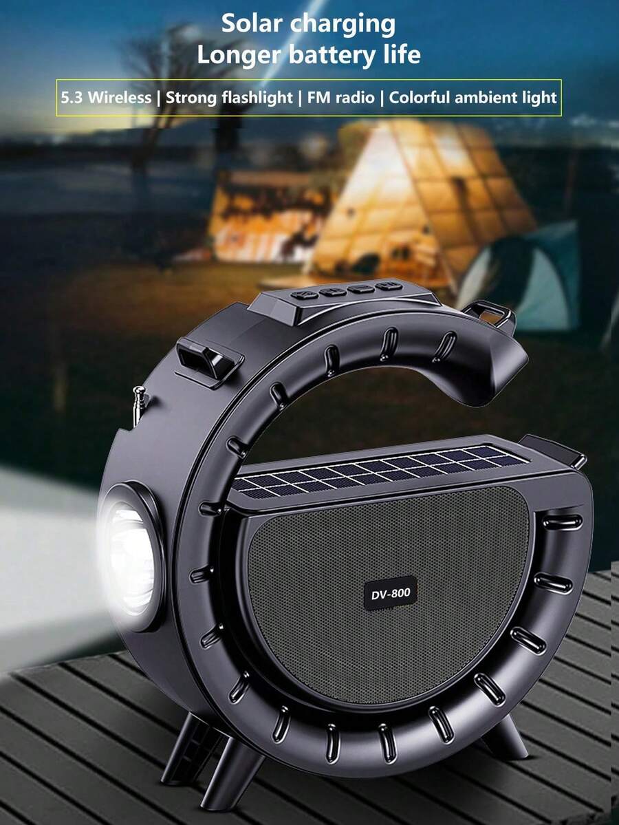 Portable Outdoor Stereo Big G Light Bluetooth Speaker, With Creative ...