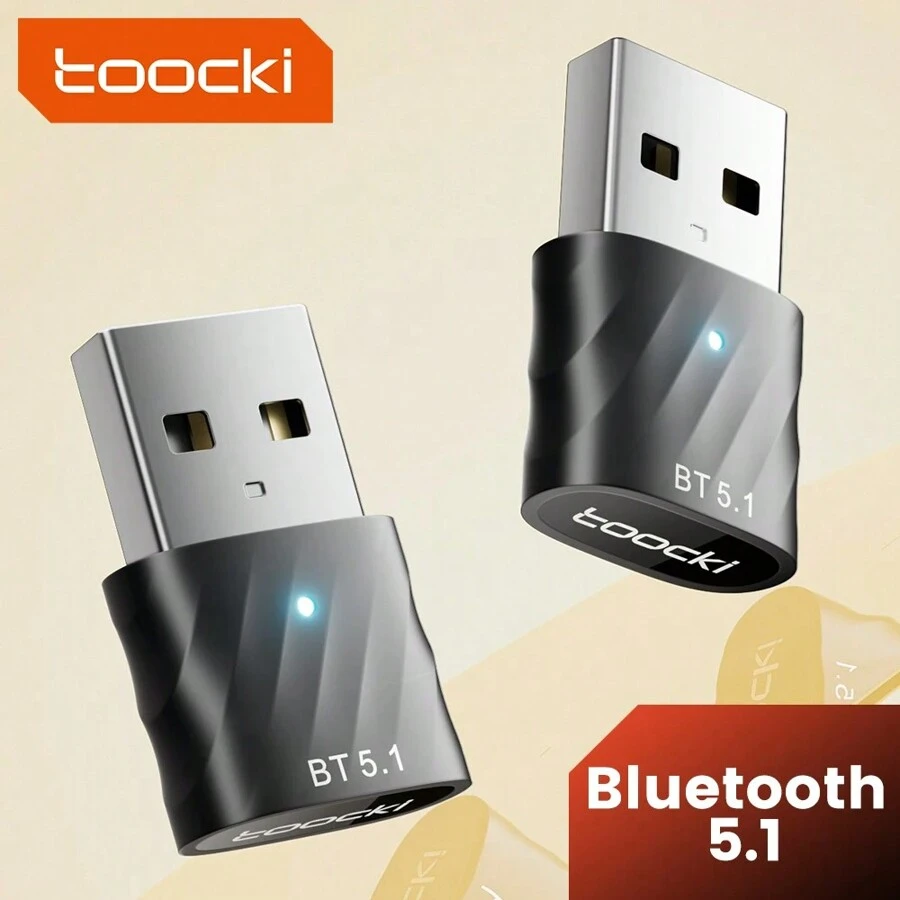 Toocki USB Bluetooth Adapter BT 5.1 Dongle Audio Receiver Speaker For ...