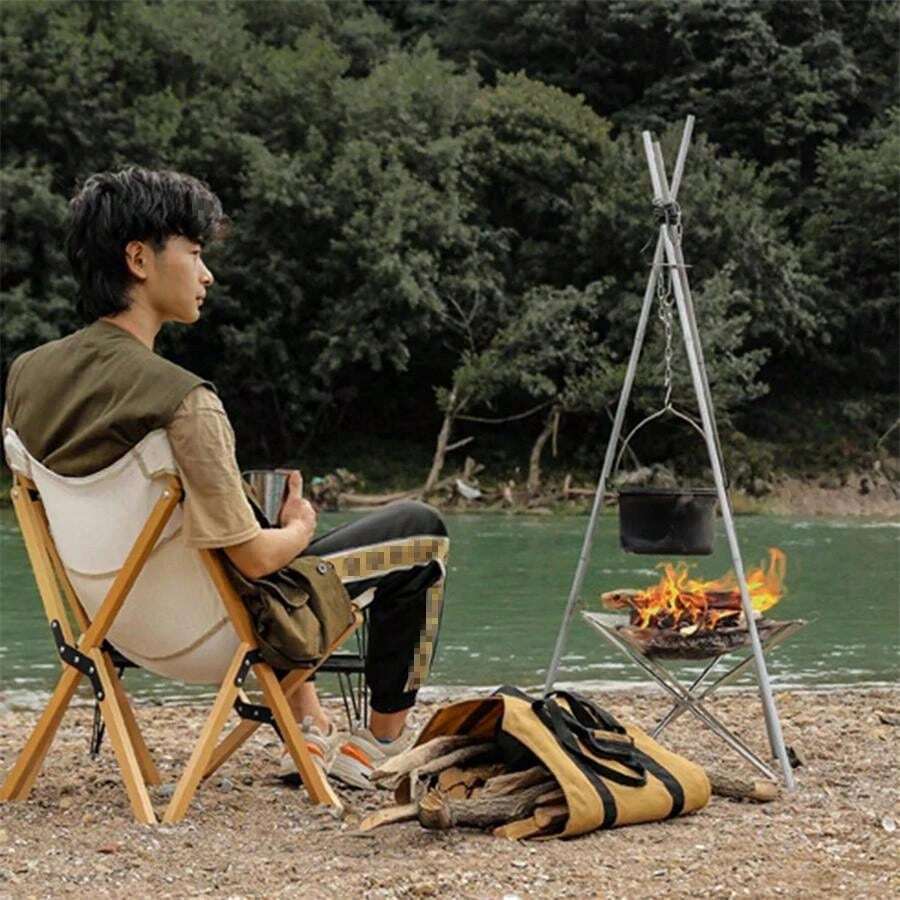 1Pc Bonfire Campfire Pit Camping Wood Stove Stand Frame Fire Rack ...