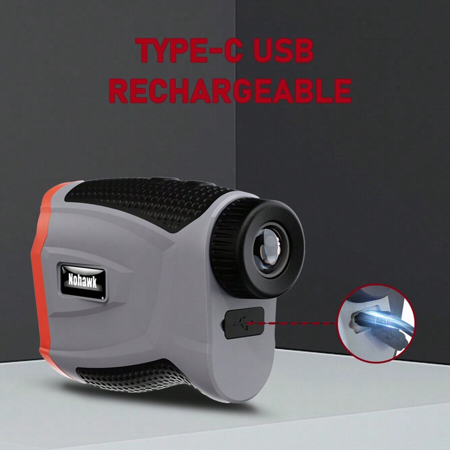 NOHAWK One Piece HD LCD 1000M Rechargeable Monocular With Unique Magnet ...