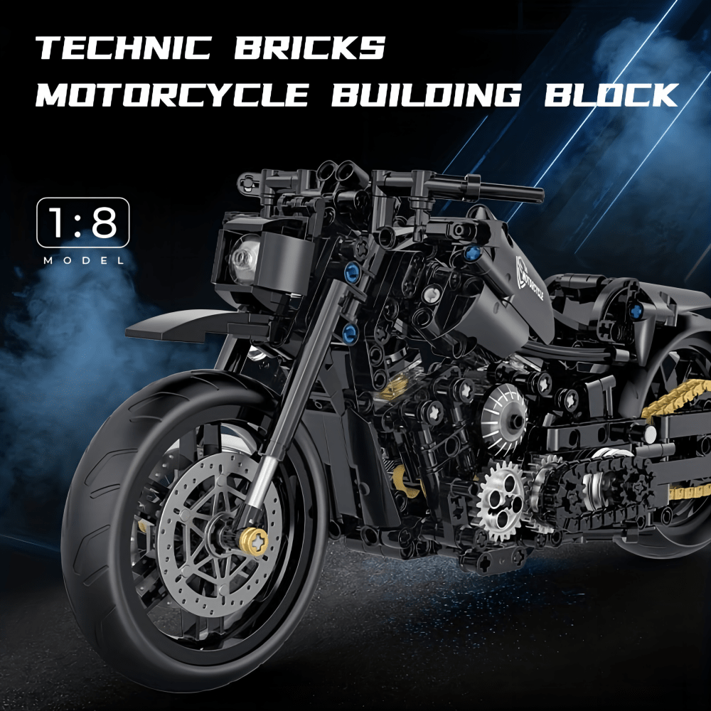 586pcs Particle Building Blocks Assemble Into A 1:8 Scale Cool Tech ...