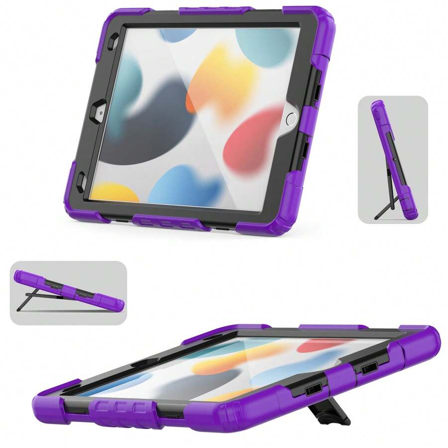 3-In-1 Ultra-Thin Heavy-Duty Shockproof Protective Case With Built-In ...