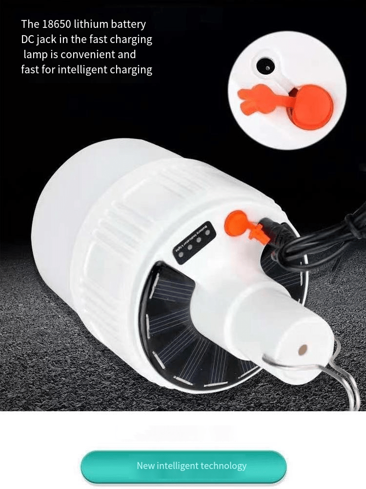 Solar Powered Led Bulb Light, Portable & Waterproof Outdoor Lighting ...