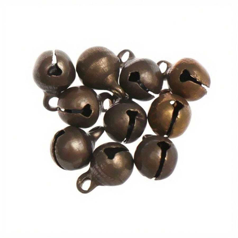 100Pcs 6MM/8MM/12MM Handmade Retro Bronze Bell Small Copper Jingle ...