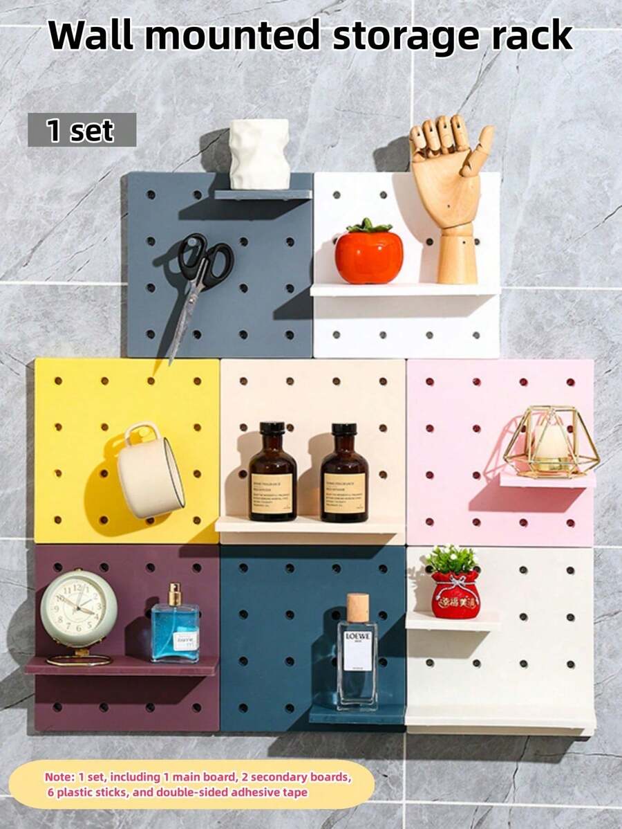 1 Set, Plastic Hole Board Storage Rack Includes 1 Main Board, 2 ...