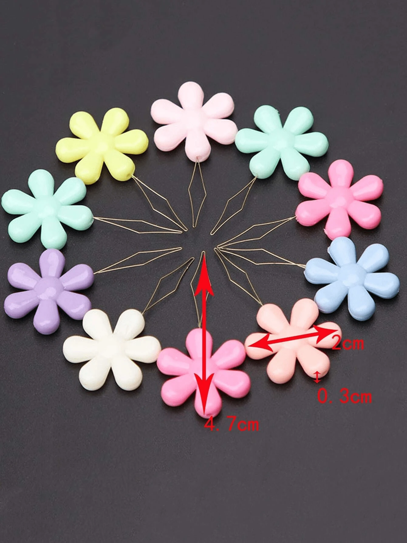 10pcs Colorful Plum Blossom Shaped Needle Threader - Cross Stitch Tool ...