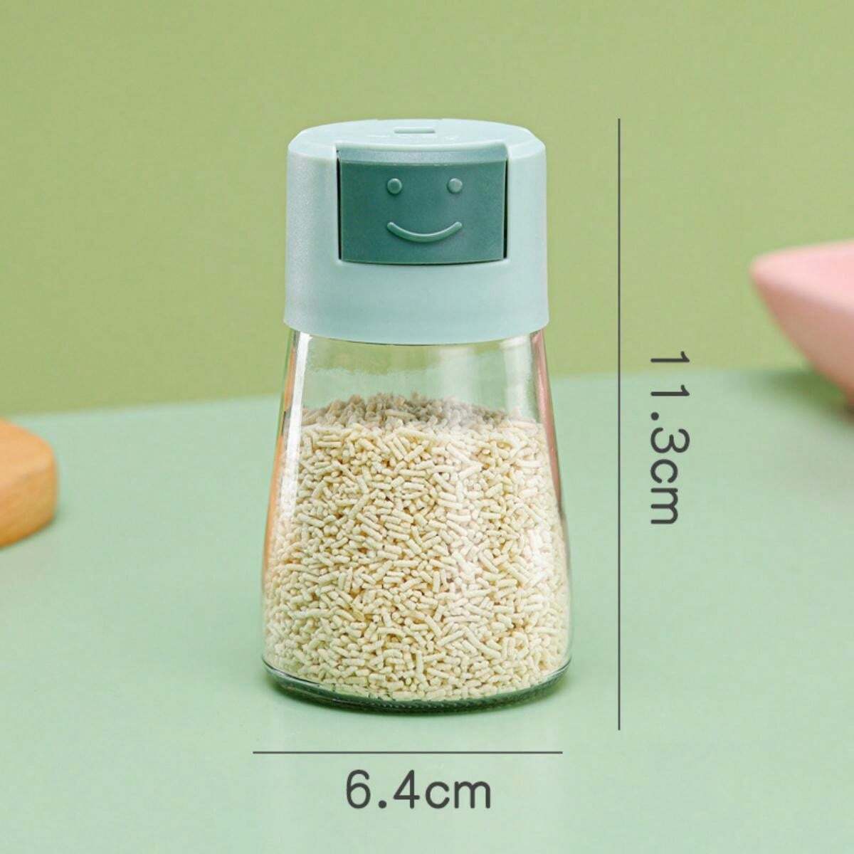 Glass Quantitative Seasoning Bottle, Press-Control Salt And Condiment ...