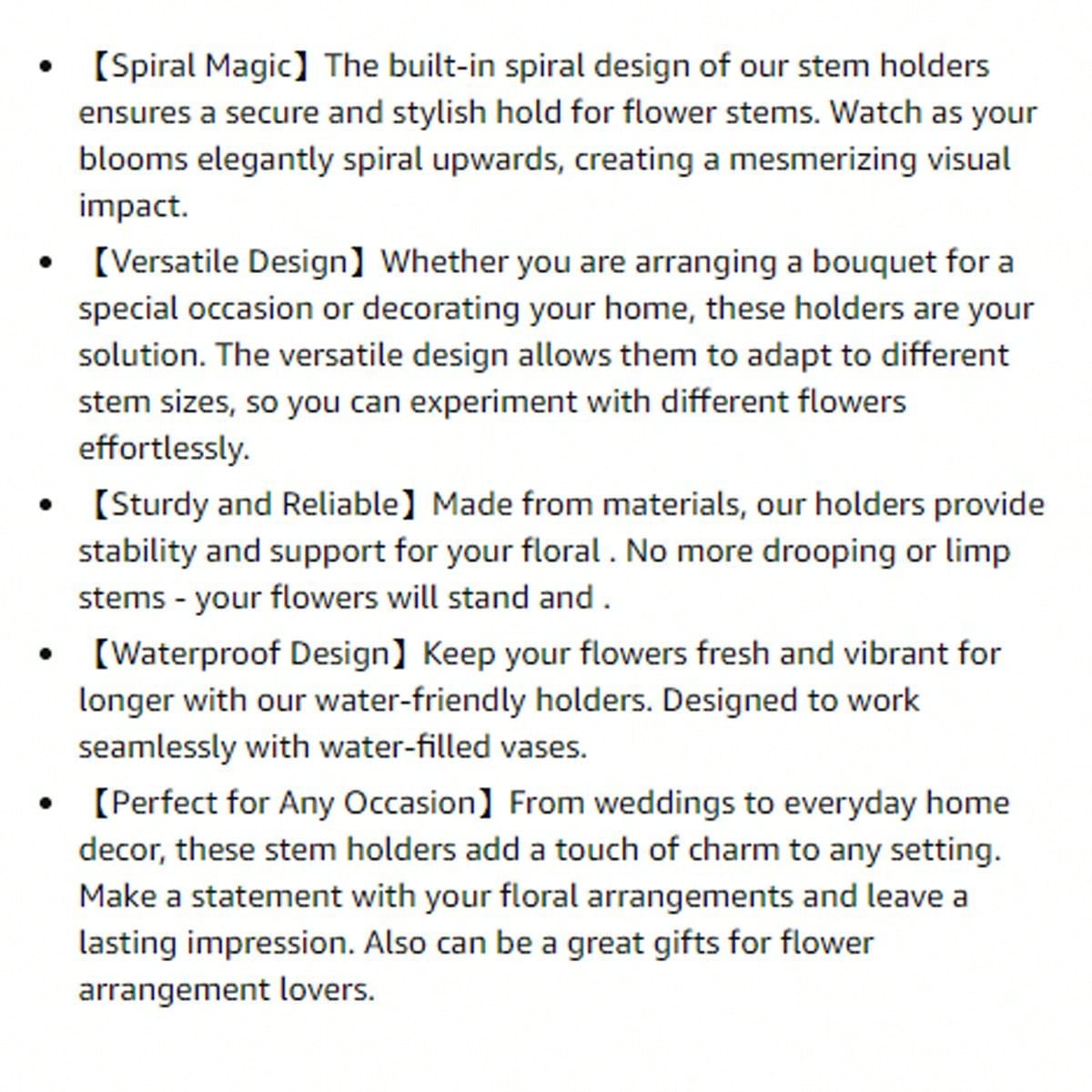 1pc Spiral Ikebana Stem Holder, Spiral Stem Holder For Vases, Spiral ...