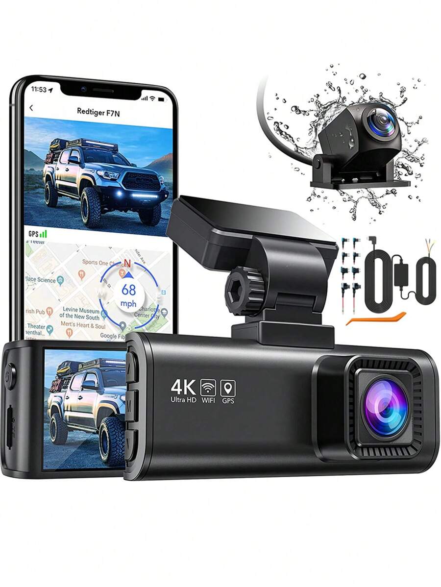 [F7N 4K Dual Dash Cam+Hardwire Kit]REDTIGER F7N 4K Dual Dash Cam And ...