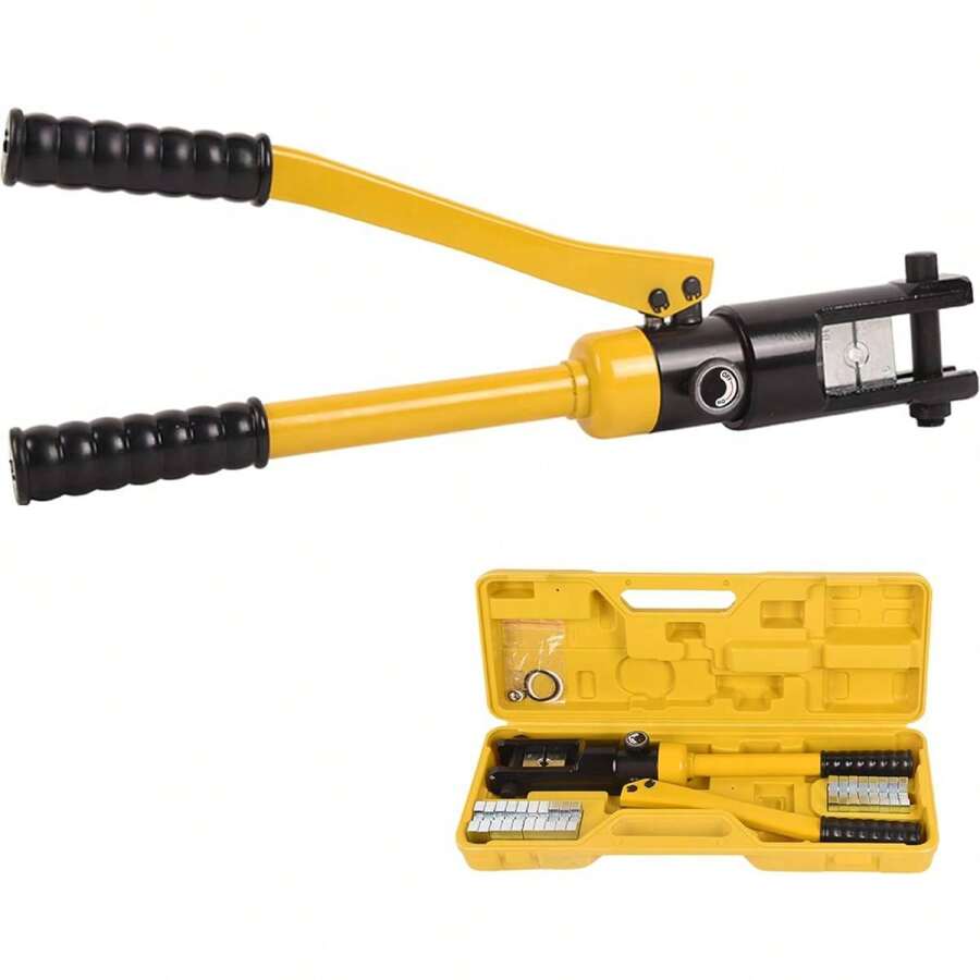 14 Ton Hydraulic Crimping Tool Range 6AWG-500MCM Battery Cable Railing ...