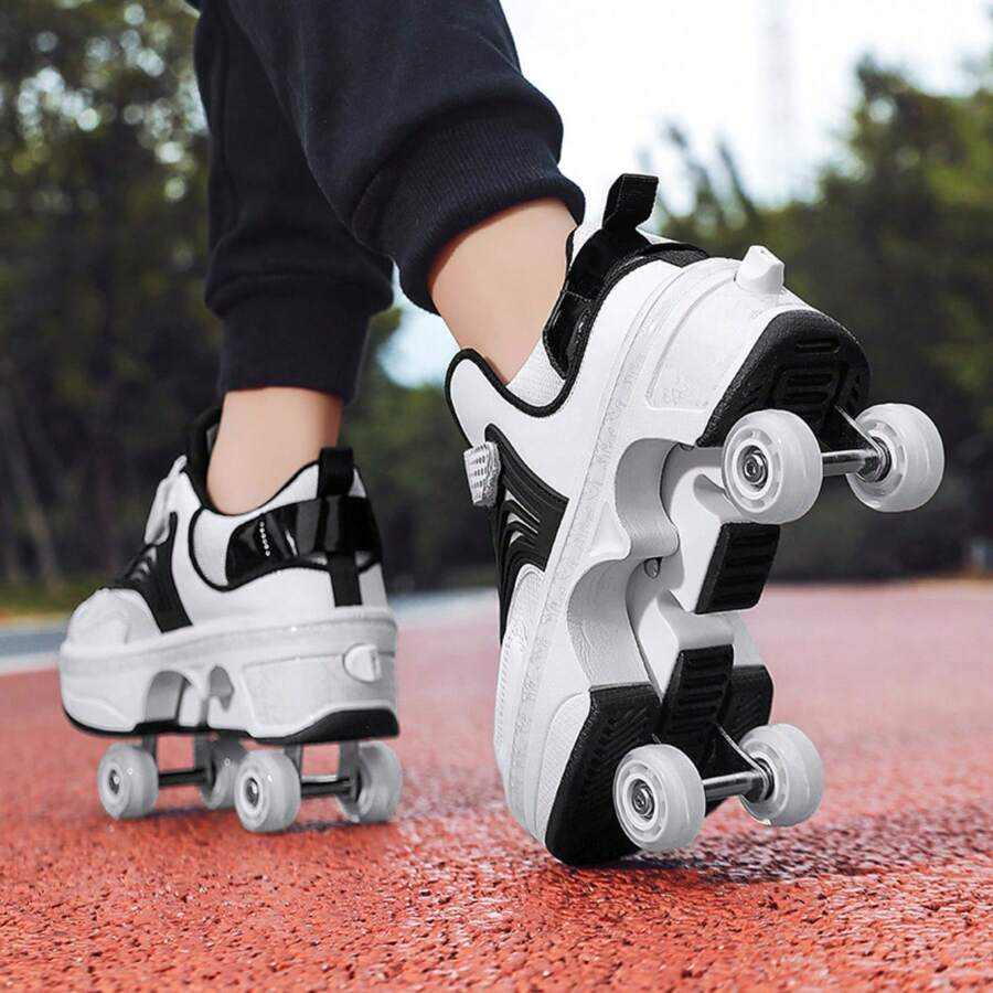 Teenagers' Outdoor Sports Transformable Shoes With Adjustable Wheel ...