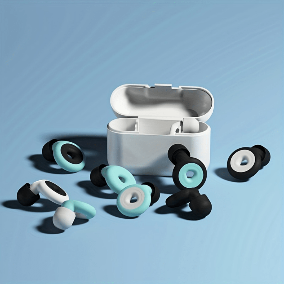 1pc Noise Cancelling Sound Isolation Silicone Ear Tips, Swimming ...