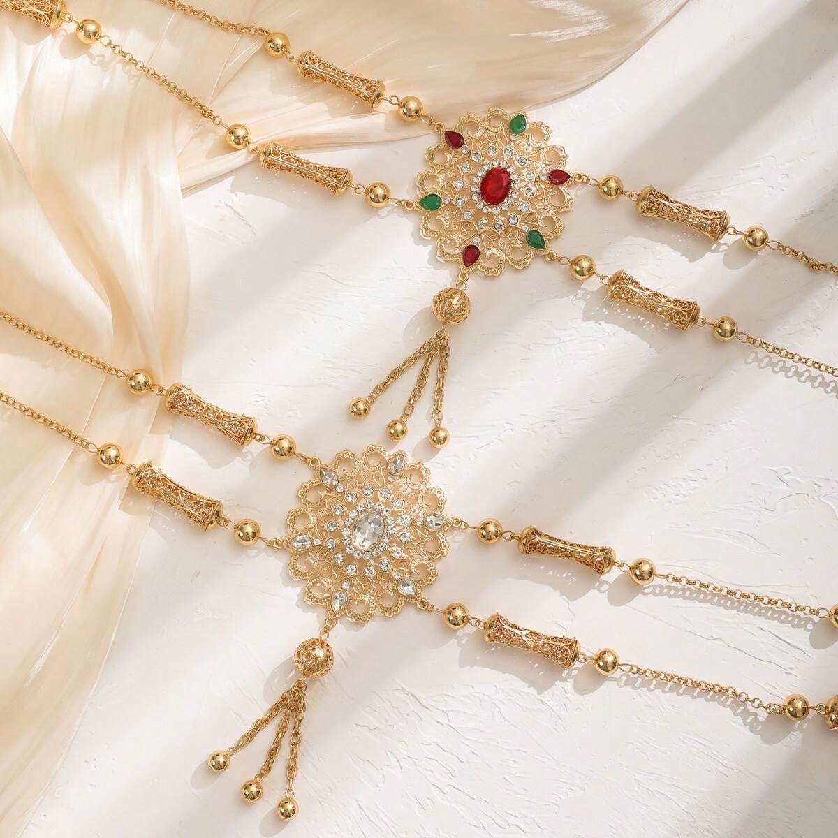 In 2024, The New Gold Zinc Alloy Hollow Design Is Full Of Diamond ...