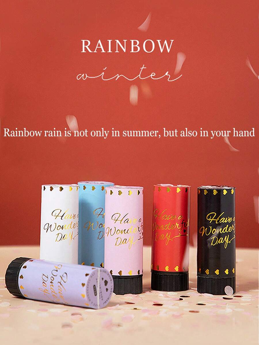 1pc Mini Handheld Confetti Shooter Purple Diy Spring Loaded Handheld ...