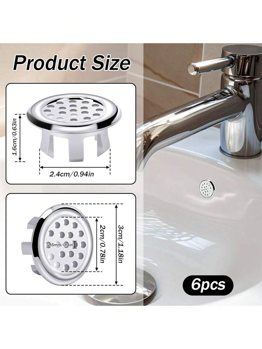 6st Wasbak Overloop Ring Voor Keuken & Badkamer , Plastiek Overloop ...