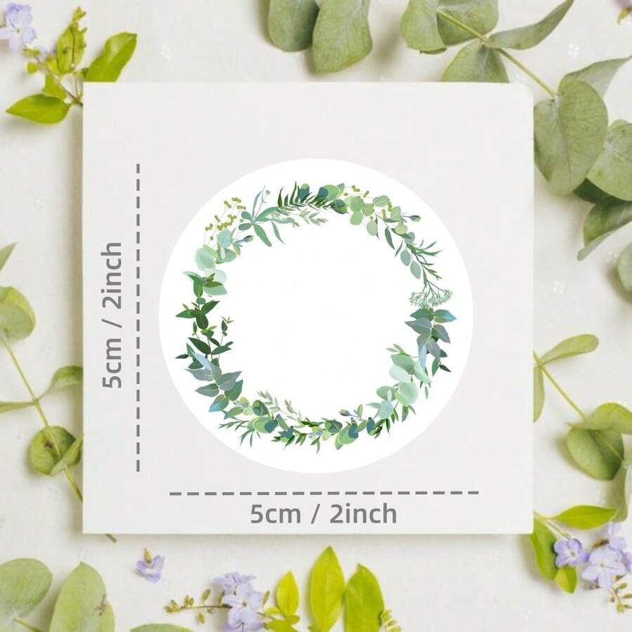 180 Pieces Floral Garland 5cm Ex-Large Write-On Stickers DIY Stickers ...