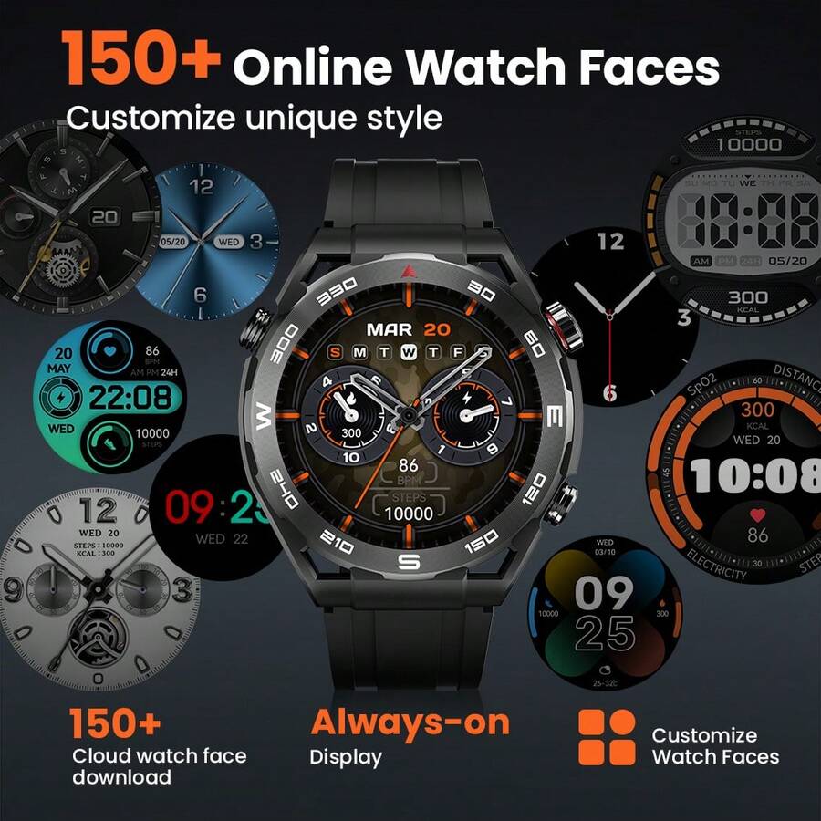 HAYLOU HAYLOU Watch R8 One Piece Smartwatch 1.43'' AMOLED HD Display ...