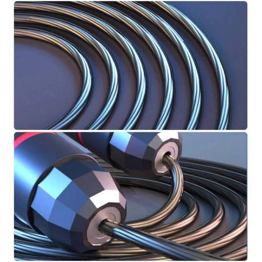 1pc 2.8m Adjustable Heavy Duty Pvc Coated Steel Wire Jump Rope With ...