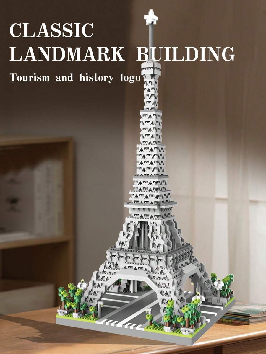 Building Blocks Toy Iron Tower Of Classic Architecture | SHEIN USA
