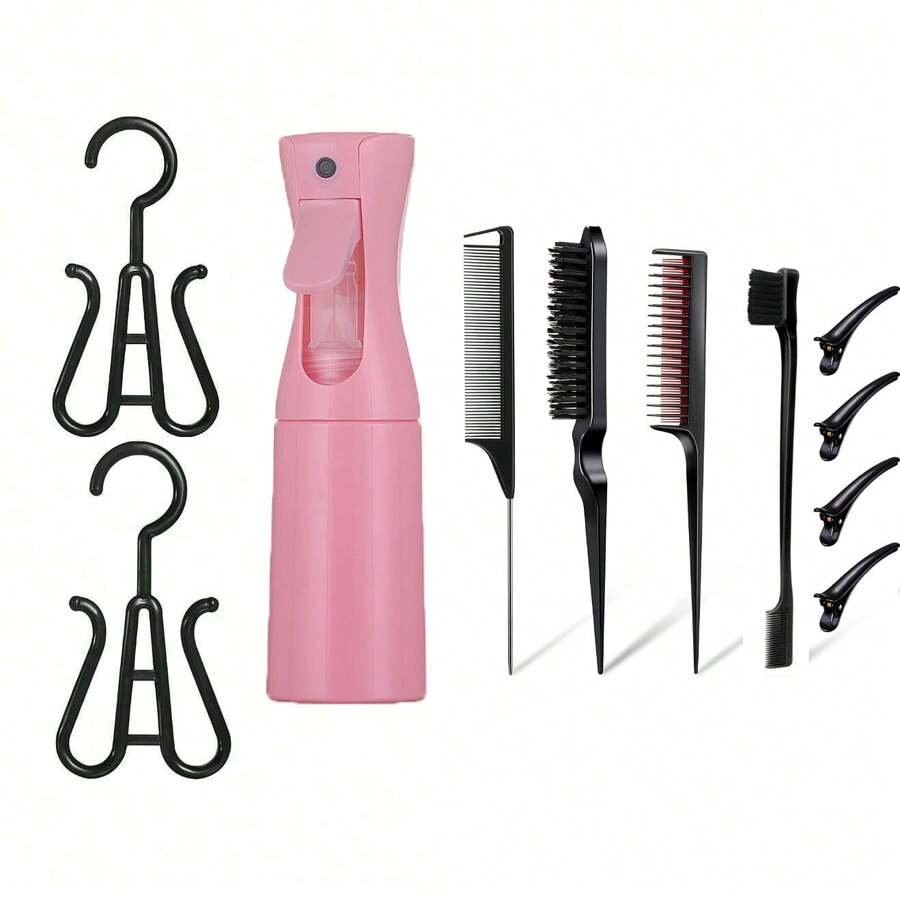 11 Pcs/Set Watering Can Hair Styling Comb Set Wig Spray Bottle Tease ...