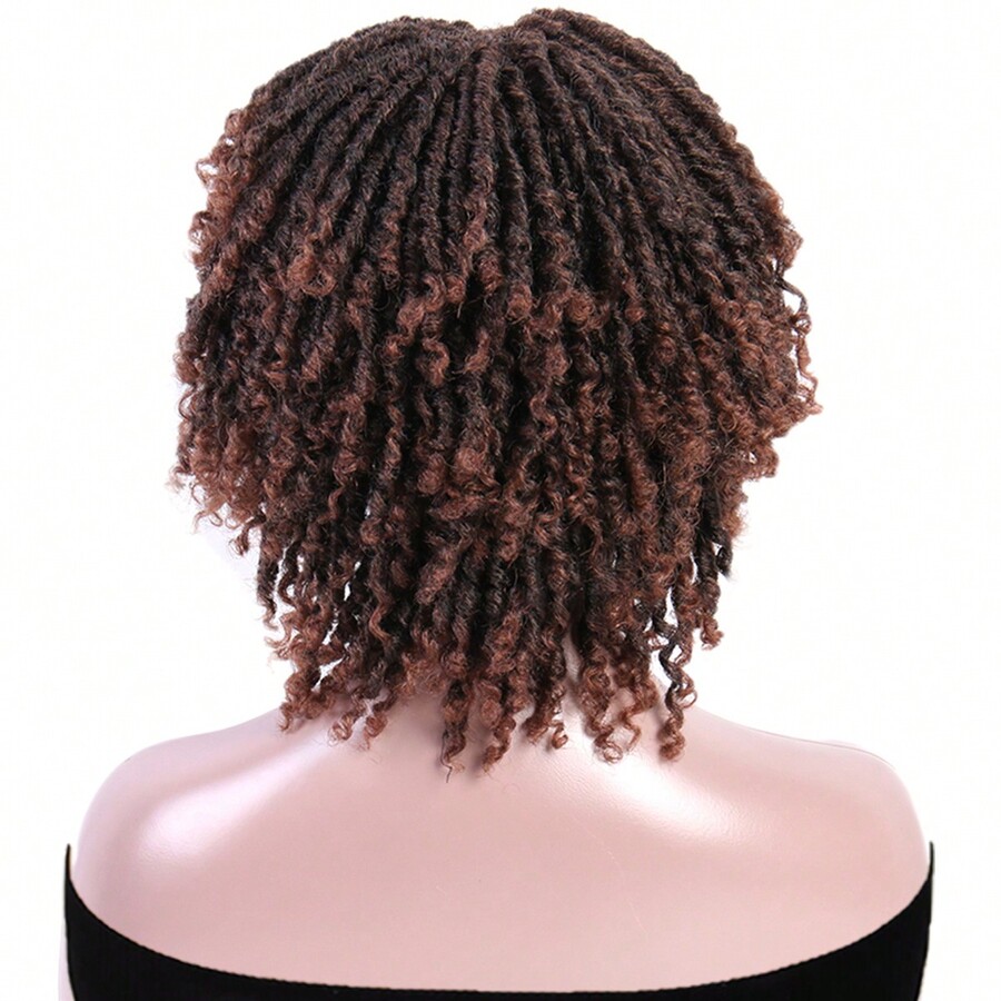 14inch Short Dreadlock Wig Twist Wigs For Black Women Short Curly ...