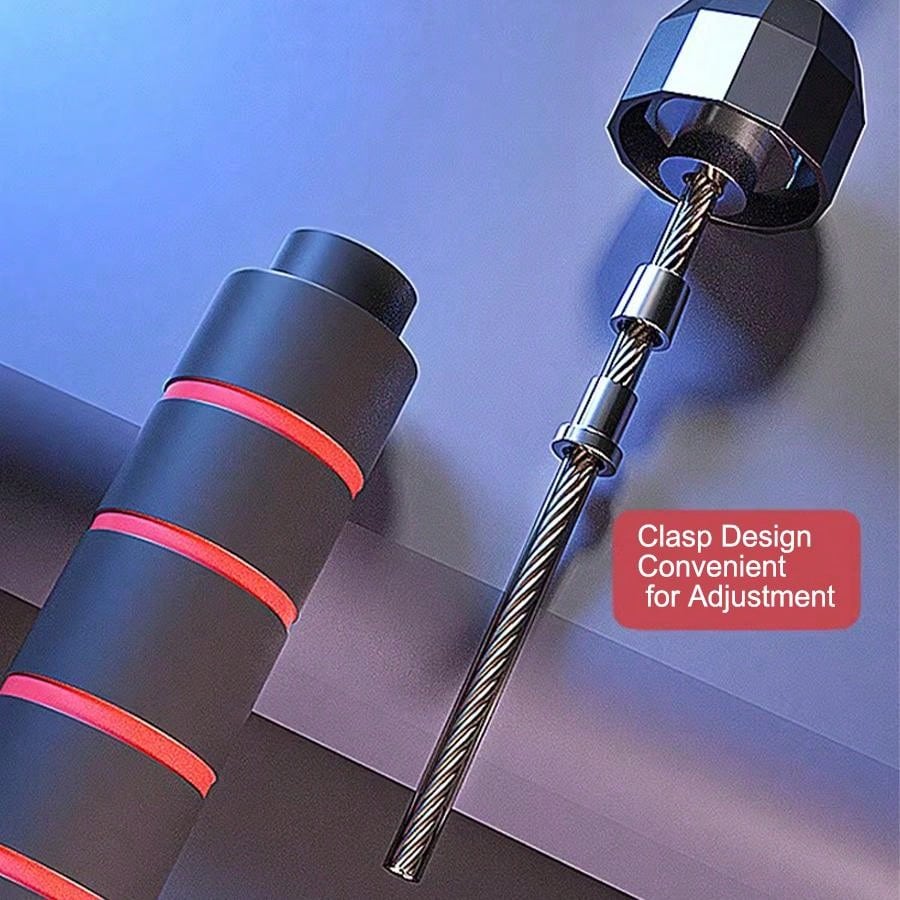 1pc 2.8m Adjustable Heavy Duty Pvc Coated Steel Wire Jump Rope With ...