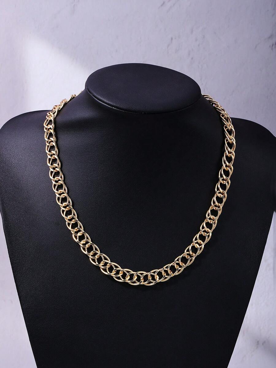 A Men's Hip-Hop Versatile Trend Plain Chain High Street Classic ...