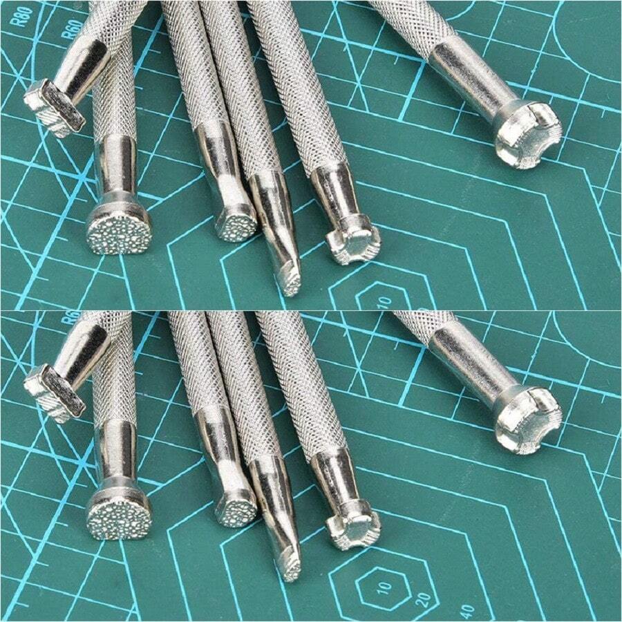 Leather Carving Process Special Embossing Tool Leather Embossing Punch ...