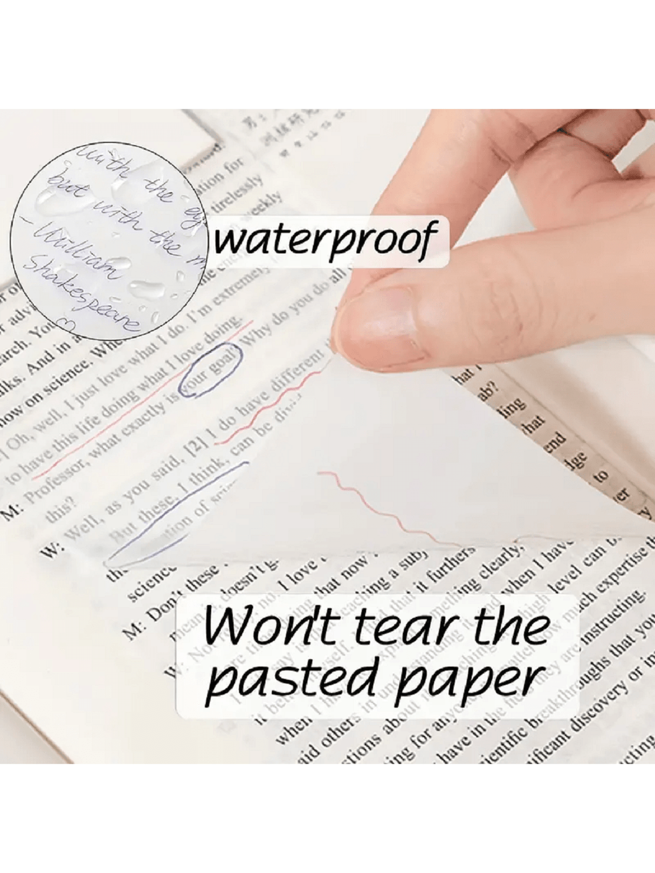 100PC, Transparent Sticky Notes - 3x3 Inch Clear Sticky Notes ...