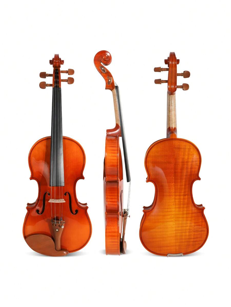 Maple Spruce Wood 4/4 Full Size Violin For Beginner And Professional ...