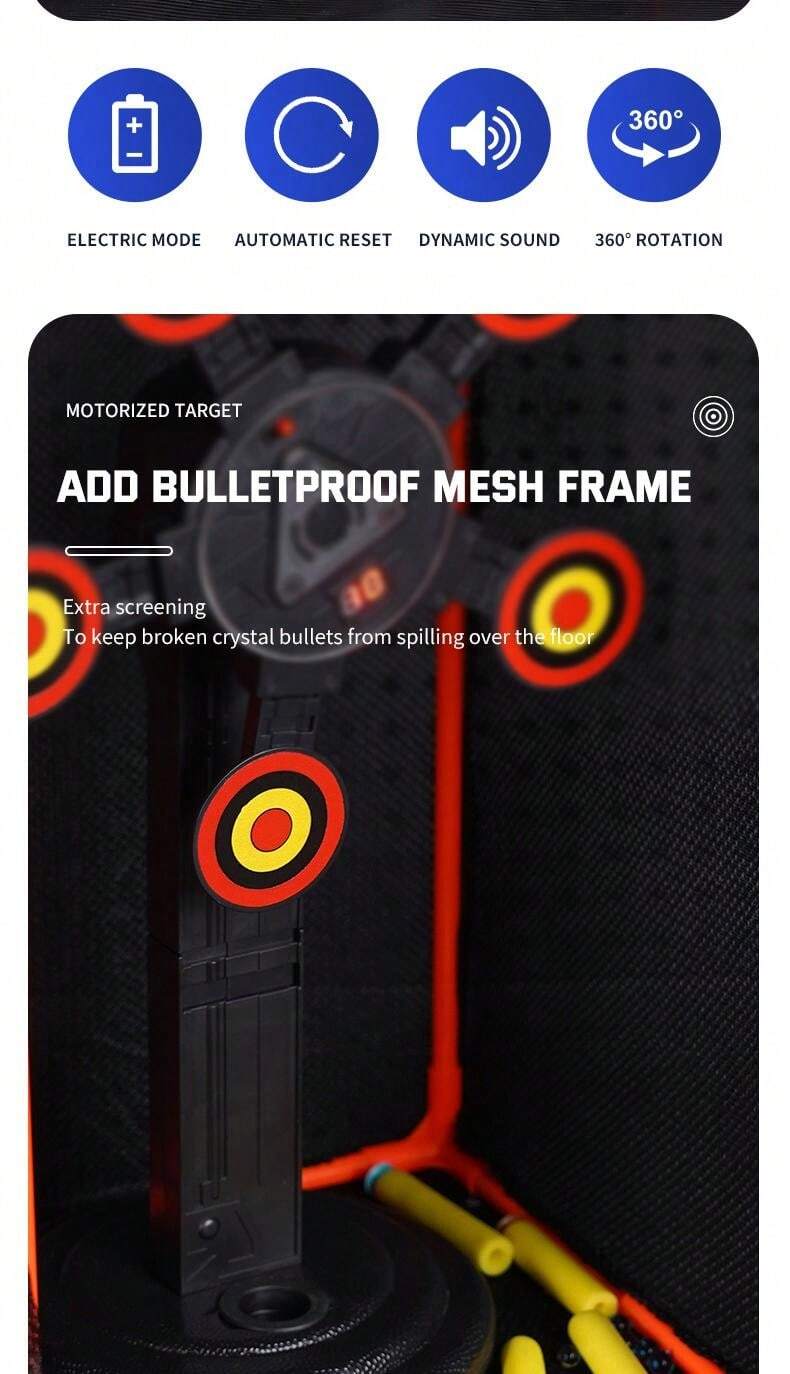 Electronic Shooting Target With Automatic Resetting Scoring And Moving Function, Suitable For ...