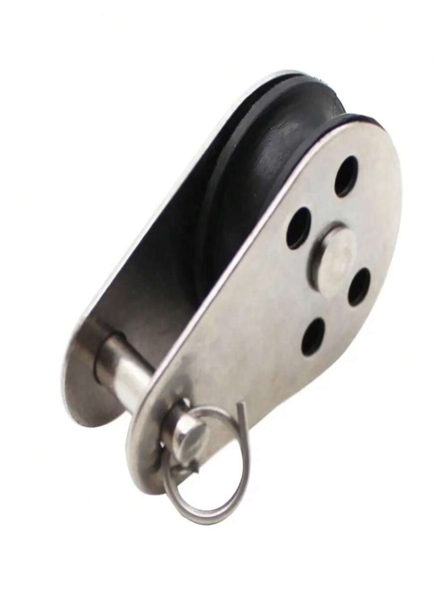 Heavy Duty Stainless Steel 316 Single Wheel Swivel Nylon Pulley Wire ...