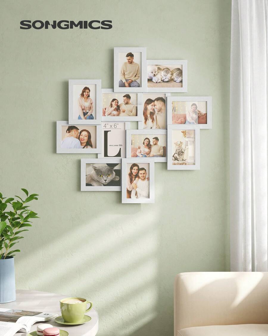 SONGMICS 12-Pack 4X6 Collage Picture Frames, Picture Frames Collage For ...