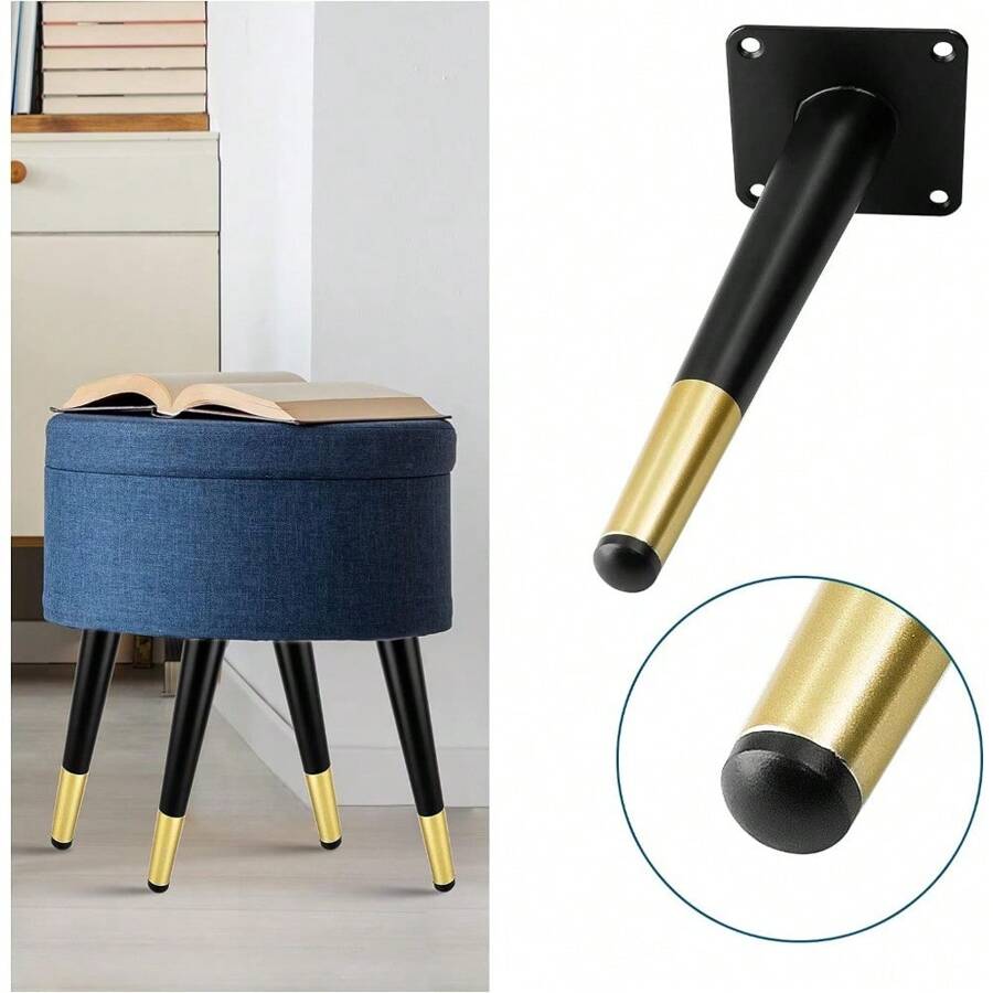 Furniture Legs 4-Piece Furniture Table Legs, Metal Home DIY Project ...