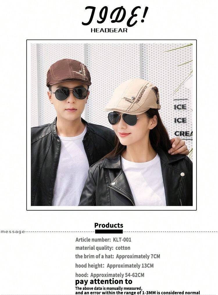 Men's Forward Cap Artist Beret Duckbill Cap, Summer Fashion Trend ...