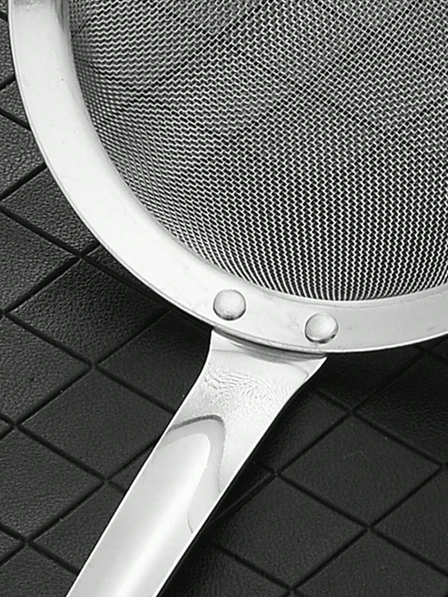 1pc 304 Thick Stainless Steel Shallow Screen Strainer Ladle For ...