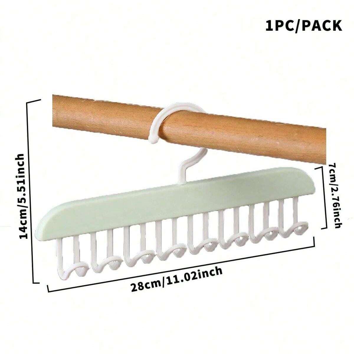 Percha de ropa de plástico multiusos para el hogar con 8 ganchos, color ...