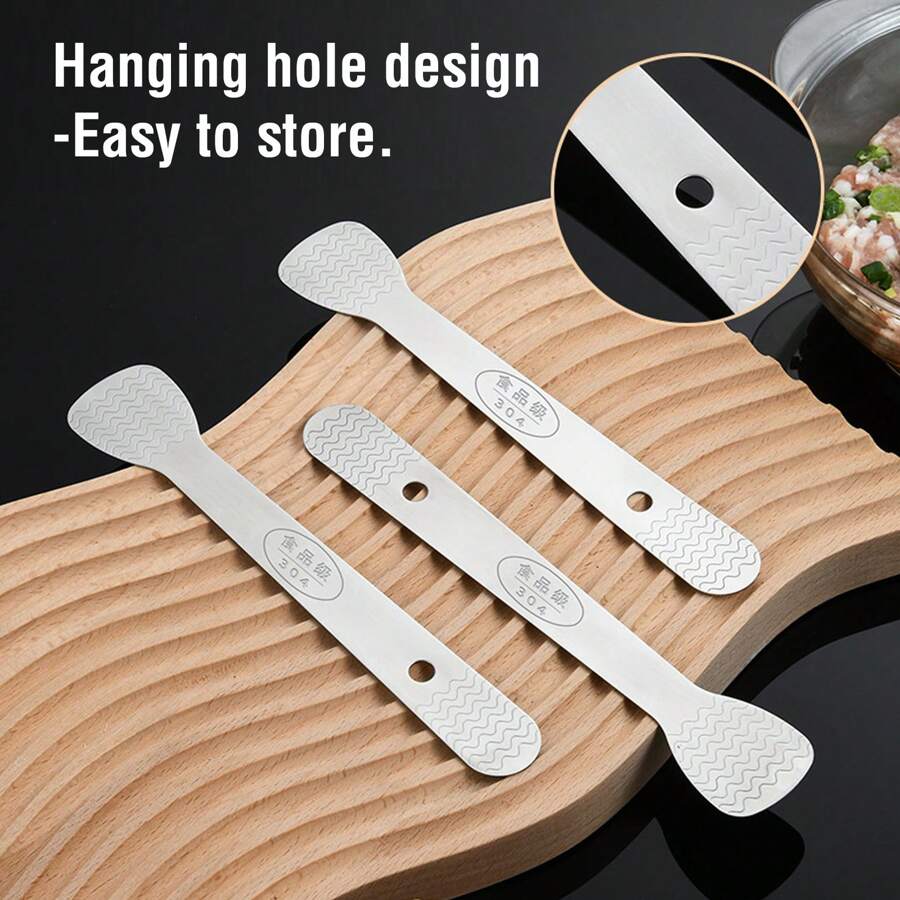 Upgraded Double-Side Availeble Stainless Steel Stuffing Spoon, Dumpling ...