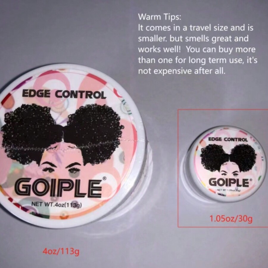 Goiple 30g Edge Control Wax, Strong Hold Non-Greasy Hair Gel, Hair Fly ...