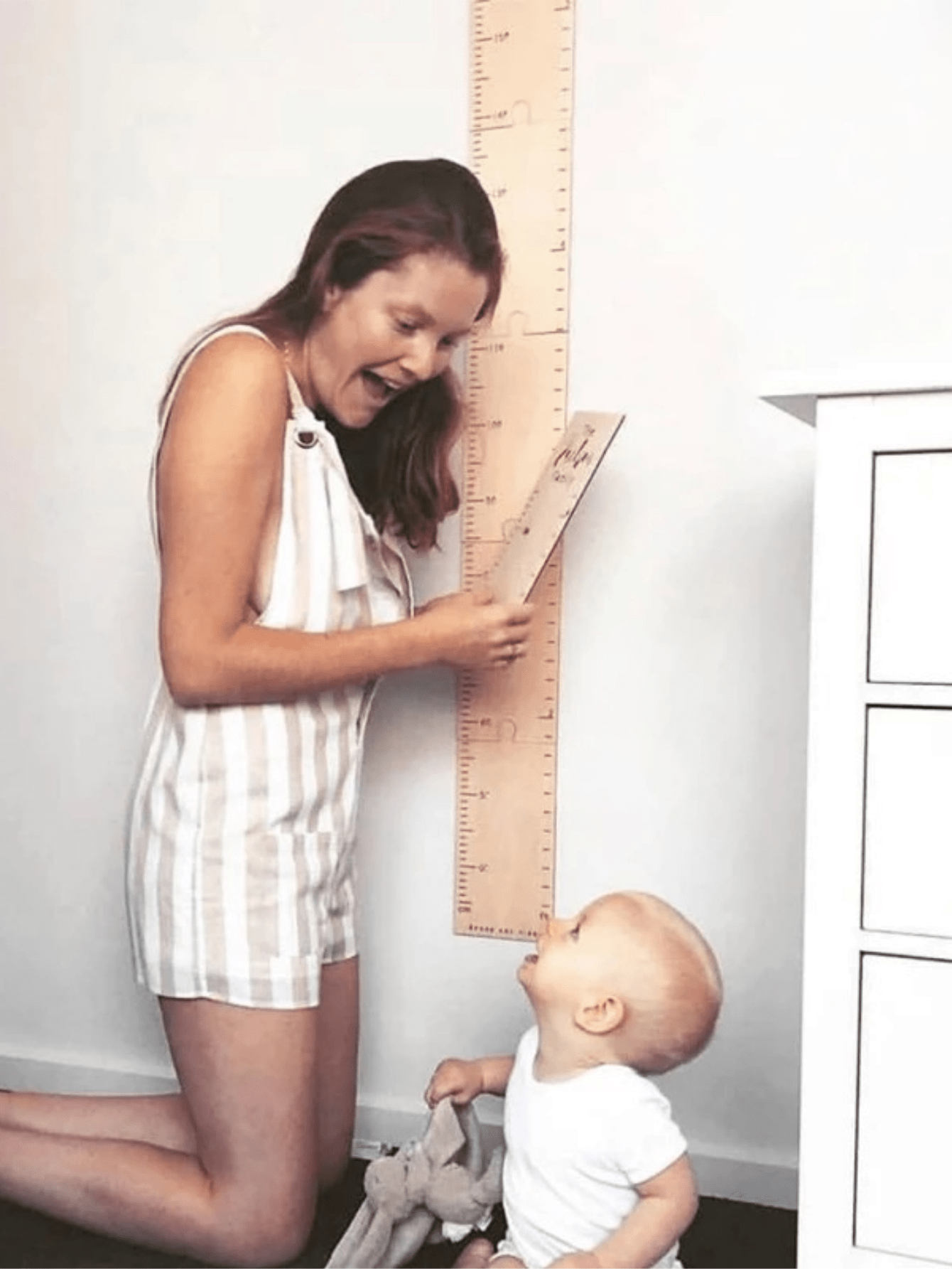 1pc Wooden Ruler Growth Chart For Kids Nursery Wall Decor Boys & Girls ...