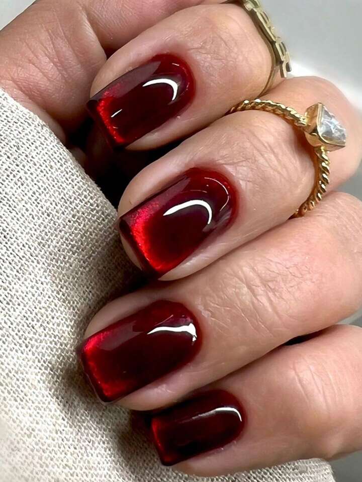 Blood red nails store