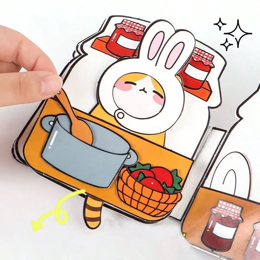 1pc Children's Quiet Book Diy Handmade Educational Toy, Strawberry Jam ...