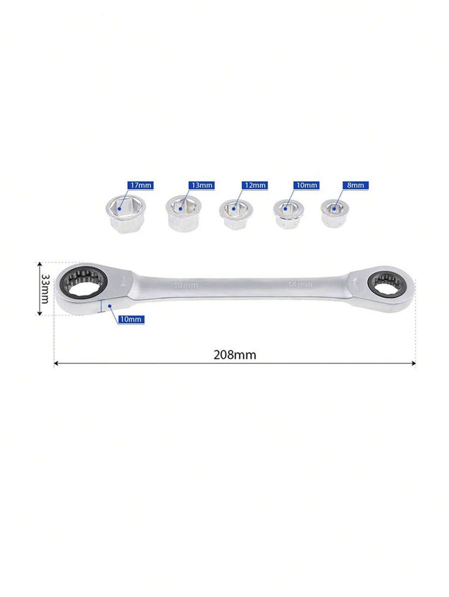 6pcs Ultra-Thin Socket Set, Multi-Functional Ratchet Wrench | SHEIN USA