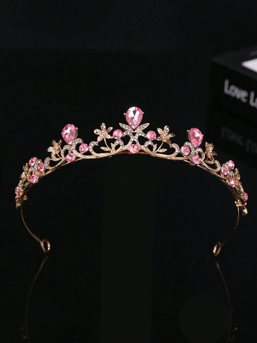 1pc Fashionable Princess Crown Shaped Rhinestone Headband For Women ...