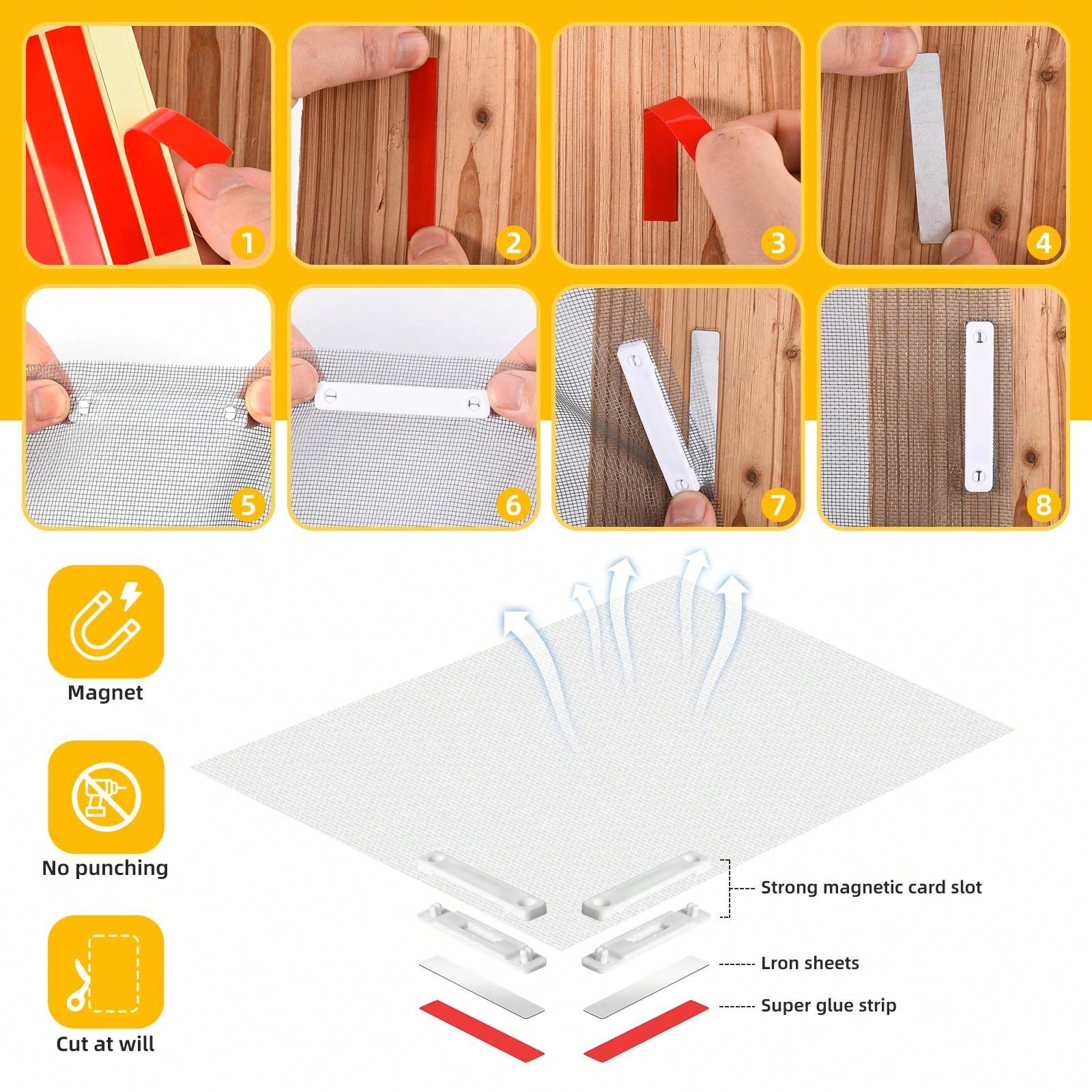 Magnetic For Fly Screen Window Clip,Fly Screen Installation Tool ...