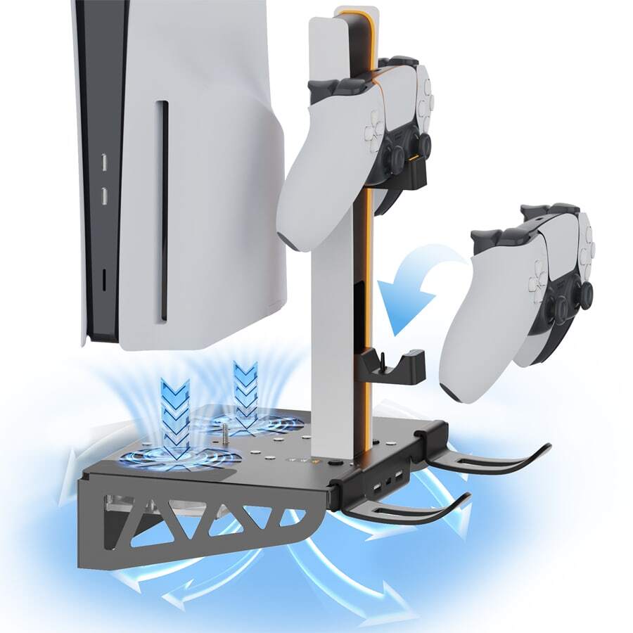 Kit de montage mural avec station de charge pour les consoles PS5 et ...